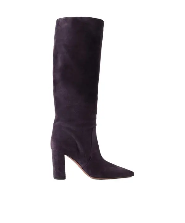 Paris Texas Solid Color Suede Knee Boots