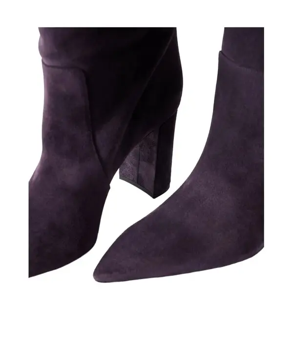 Paris Texas Solid Color Suede Knee Boots