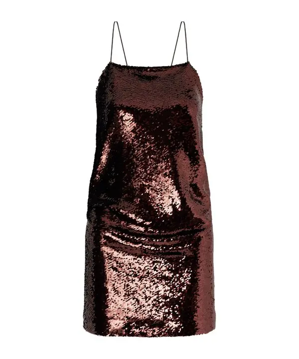 Alex Perry Sequined Mesh Mini Dress
