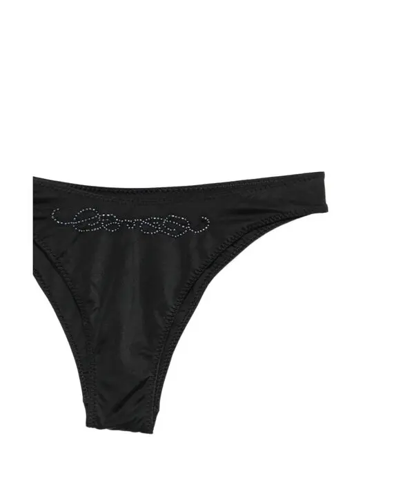 Frankies Bikinis Beaded-logo Swim Trunks