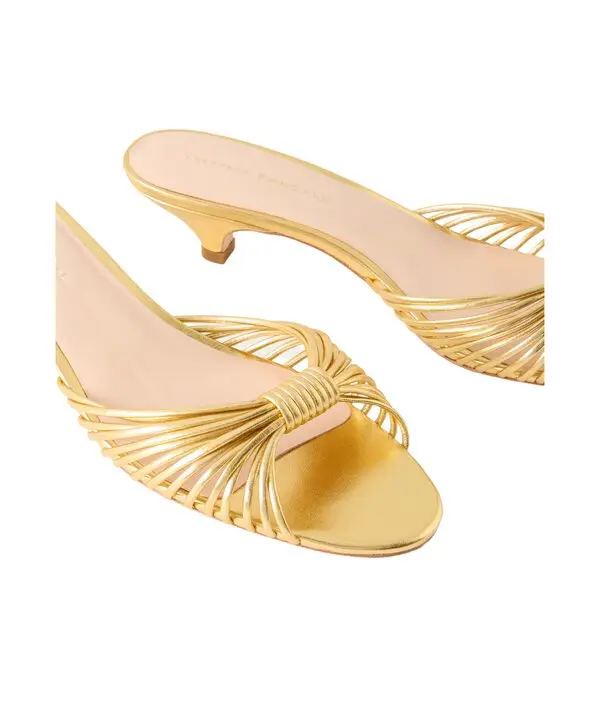 LOEFFLER RANDALL Metallic Leather Mules