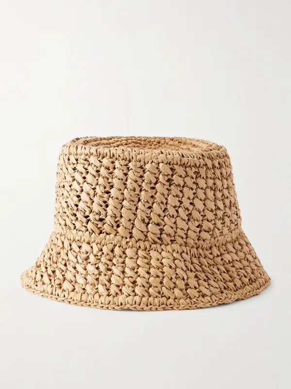 Eugenia Kim Woven Straw Bucket Hat