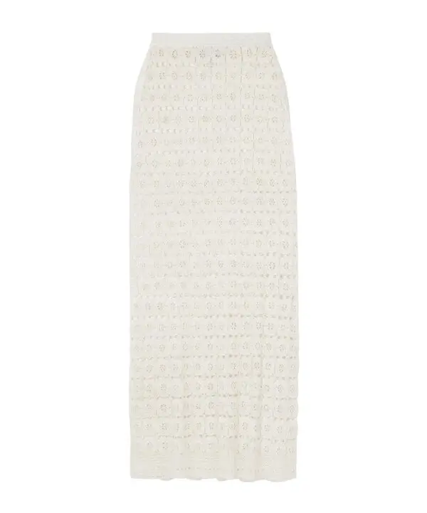Calle Del Mar Crochet Midi Skirt