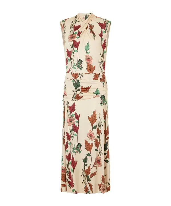 Johanna Ortiz Floral-print Satin Maxi Dress - No