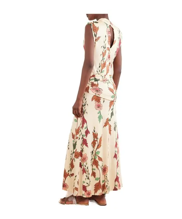 Johanna Ortiz Floral-print Satin Maxi Dress - No