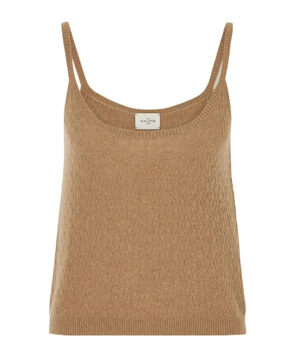 Le Kasha Fregene Pointelle-knit Cashmere Top - No