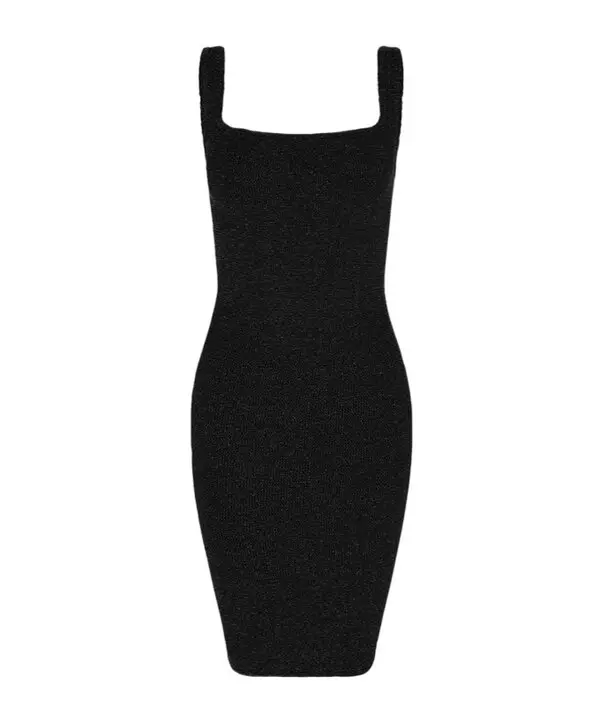 Hunza G Square-neck Midi Dress