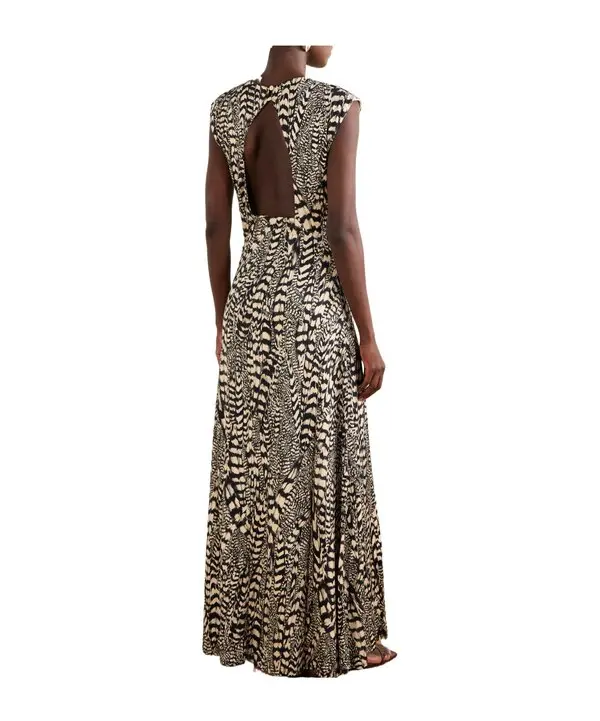 Johanna Ortiz Printed Stretch Maxi Dress