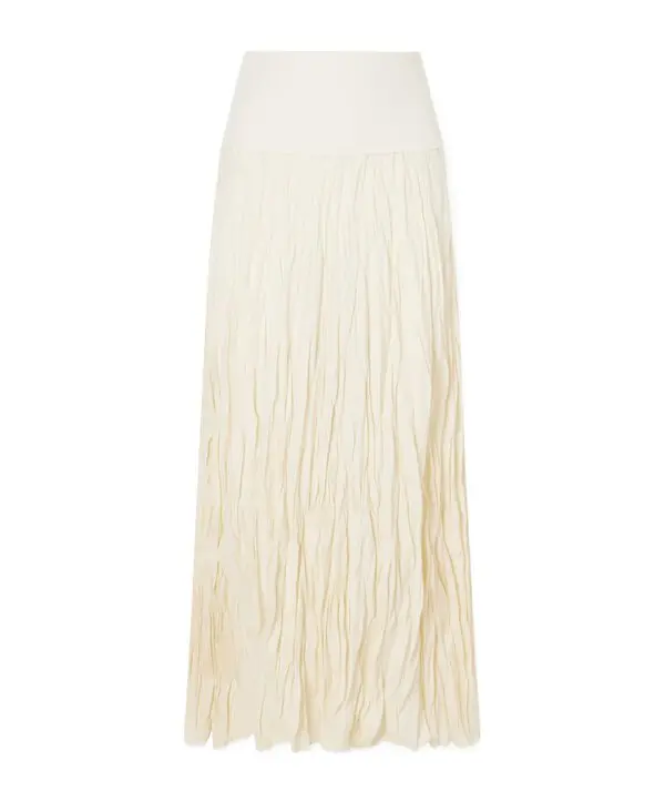 Johanna Ortiz Light And Sound Linen-blend Jersey Maxi Skirt - No