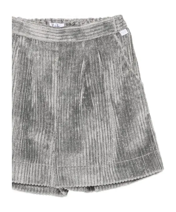 IL GUFO Glitter-effect Elasticated Waistband Shorts