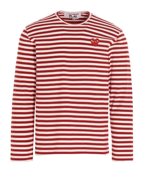 Play Comme Des Garcon Long-sleeved Striped T-shirt