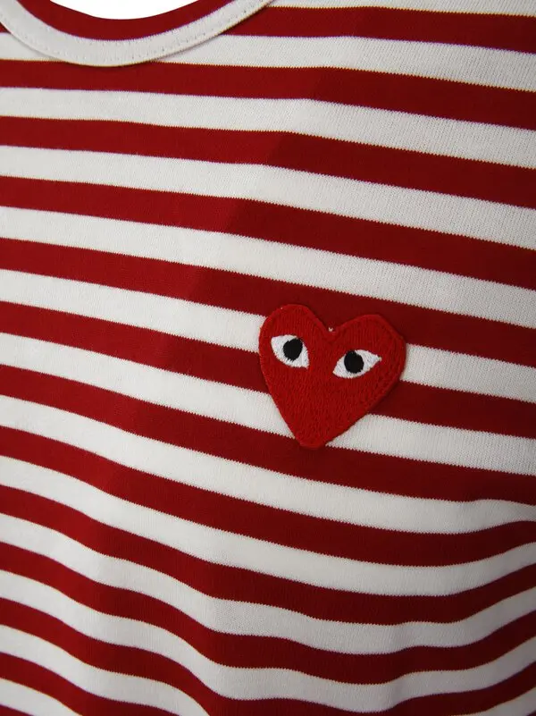 Play Comme Des Garcon Long-sleeved Striped T-shirt
