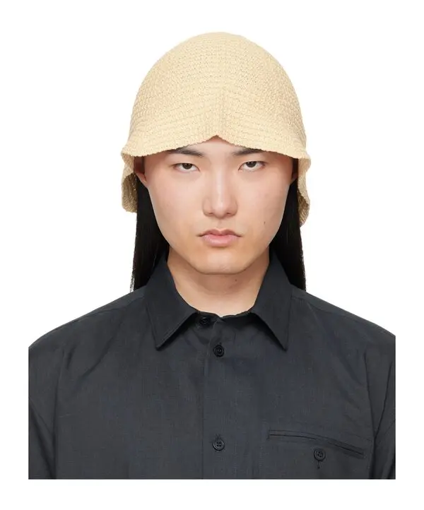 Issey Miyake Crochet Fisherman's Hat - Beige
