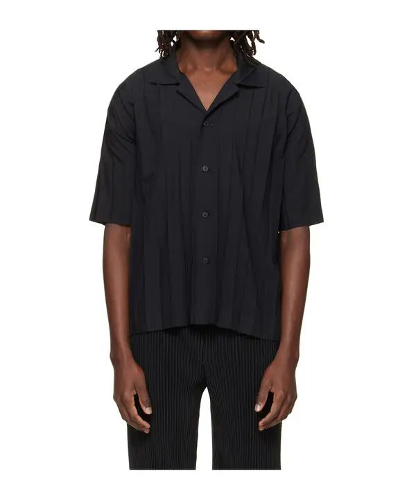 Issey Miyake Pleated Short-sleeved Shirt