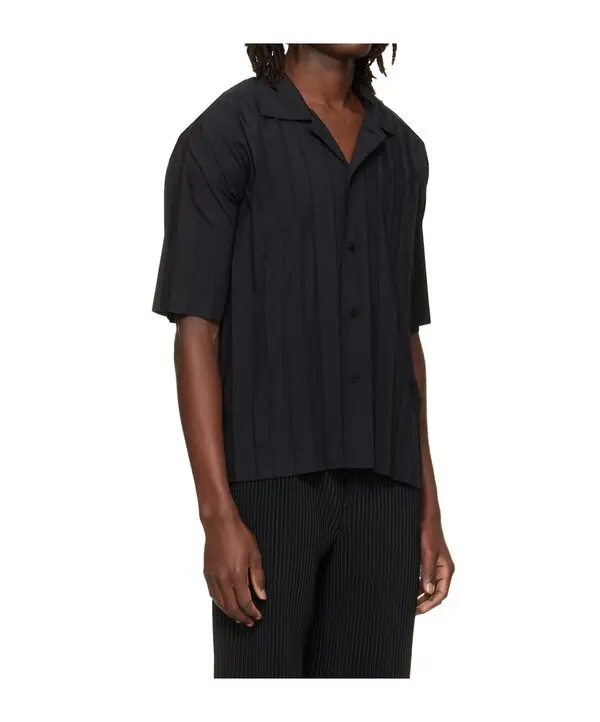 Issey Miyake Pleated Short-sleeved Shirt