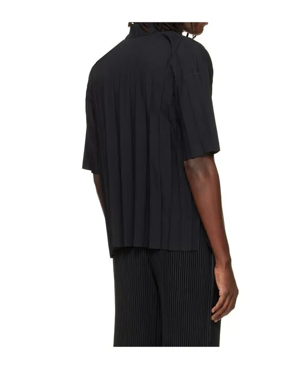 Issey Miyake Pleated Short-sleeved Shirt