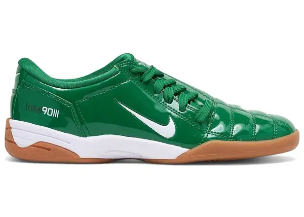 Nike Total 90 3 Patent Gum - Pine Green/white/gum Medium Brown