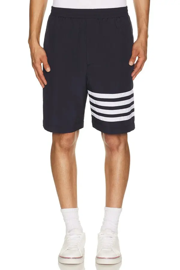 Thom Browne Drawcord Waist Track Short - Navy