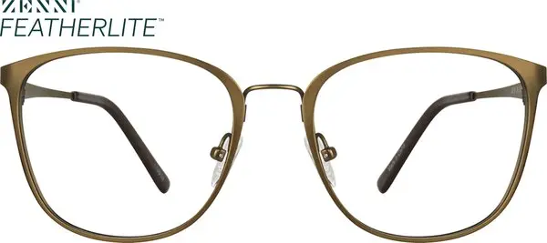 Zenni Square Glasses Flex Titanium Full Rim Frame