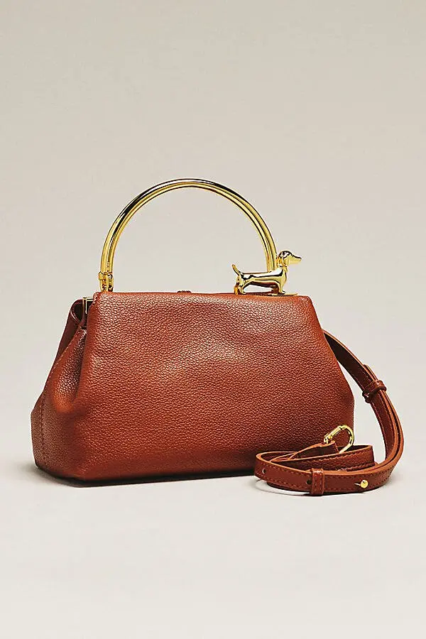 Jw Pei Bruna Dachshund Metal Top Handle Satchel