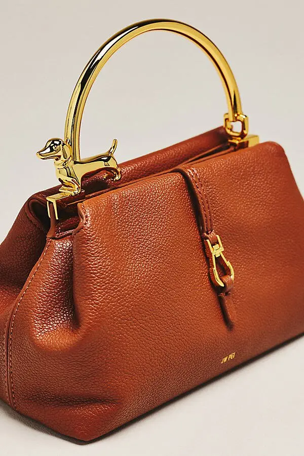 Jw Pei Bruna Dachshund Metal Top Handle Satchel