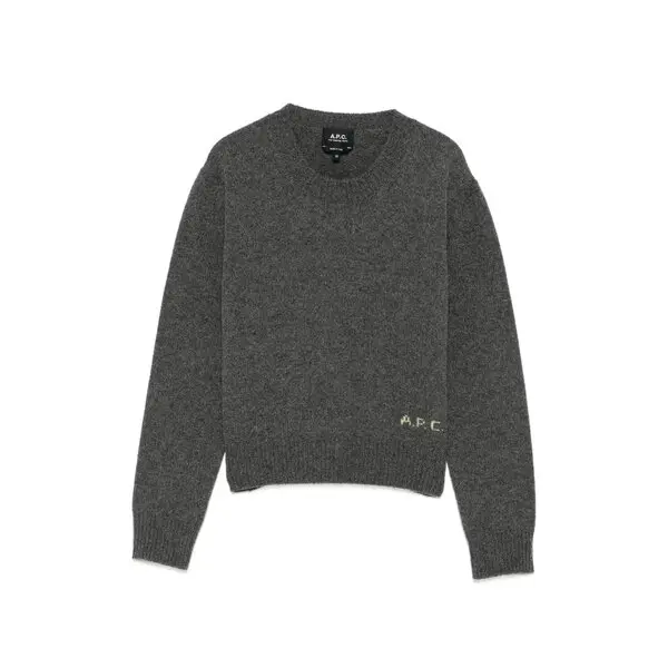 A.p.c. Grey Knitwear Jumpers
