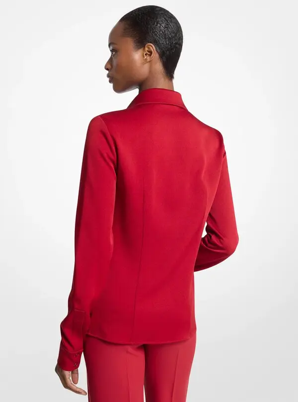 Michael Kors Hansen Satin Charmeuse Blouse
