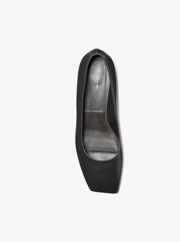 Michael Kors Isabella Leather Skimmer Flat - Black