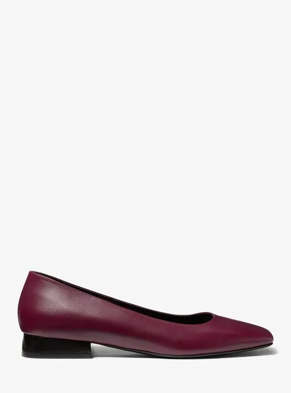 Michael Kors Isabella Leather Skimmer Flat