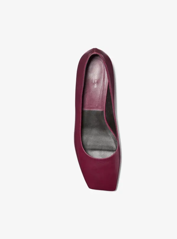 Michael Kors Isabella Leather Skimmer Flat