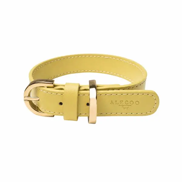 ALECOO Classy Dog Collar - Yellow