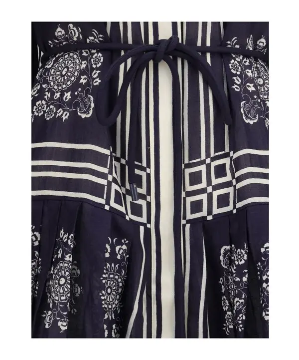 ALEMAIS Banderra Floral Midi Shirt Dress