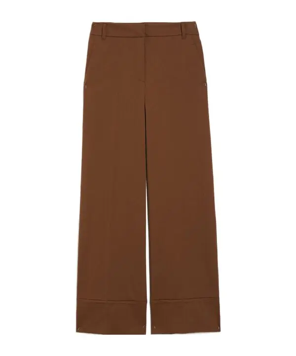 IBLUES Cuffed-hem Wide-leg Trousers