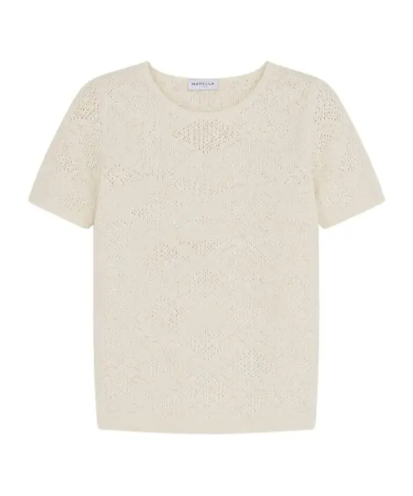 Marella Lace-knit T-shirt