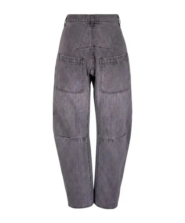 NILI LOTAN Faded Patch-pocket Jeans