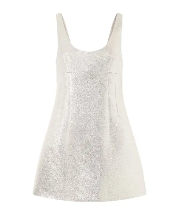 EMILIA WICKSTEAD Metallic A-line Mini Dress