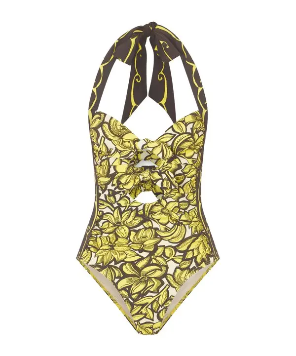 ALEMAIS Mona Printed Swimsuit - Green