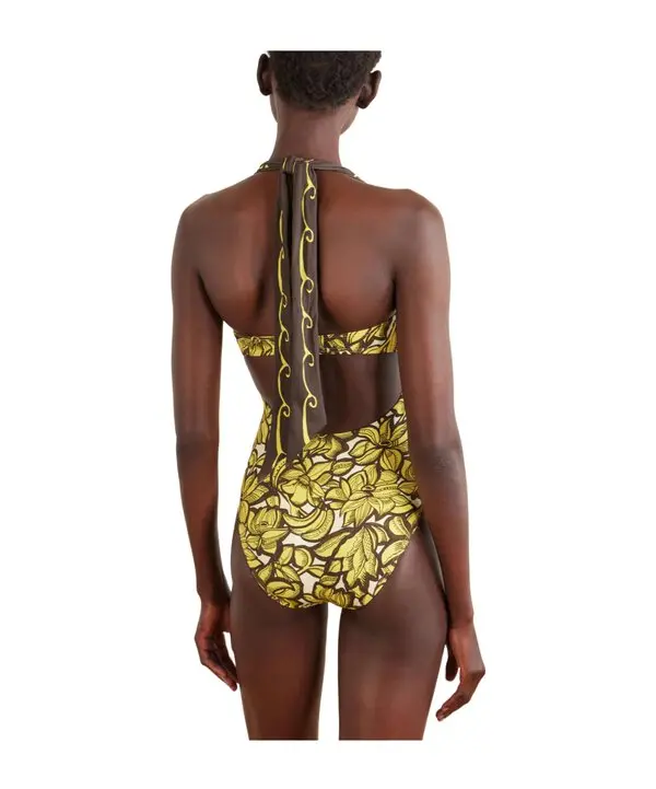 ALEMAIS Mona Printed Swimsuit - Green