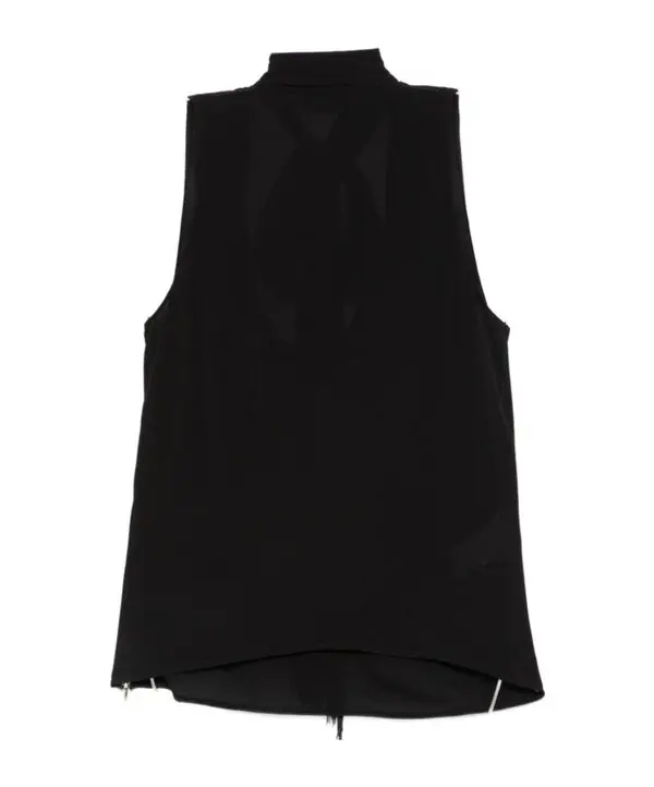 Liu Jo Fringe-detail Pussy-bow Top