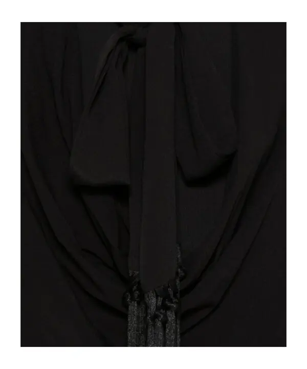 Liu Jo Fringe-detail Pussy-bow Top