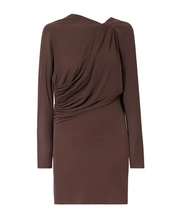 Alex Perry Open-back Draped Jersey Mini Dress