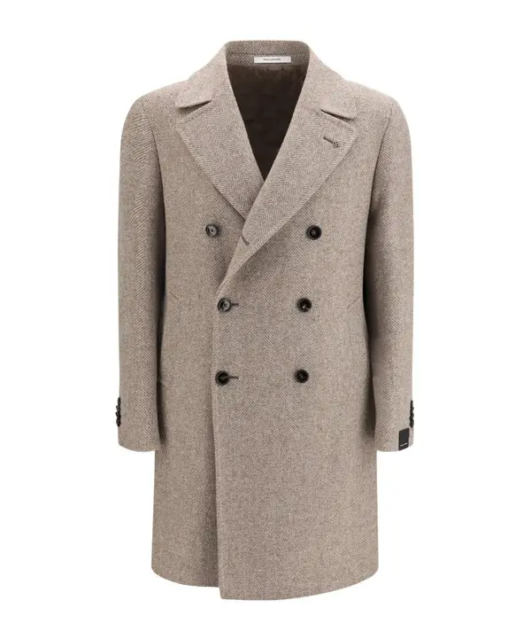 Tagliatore Chevron Double-breasted Coat