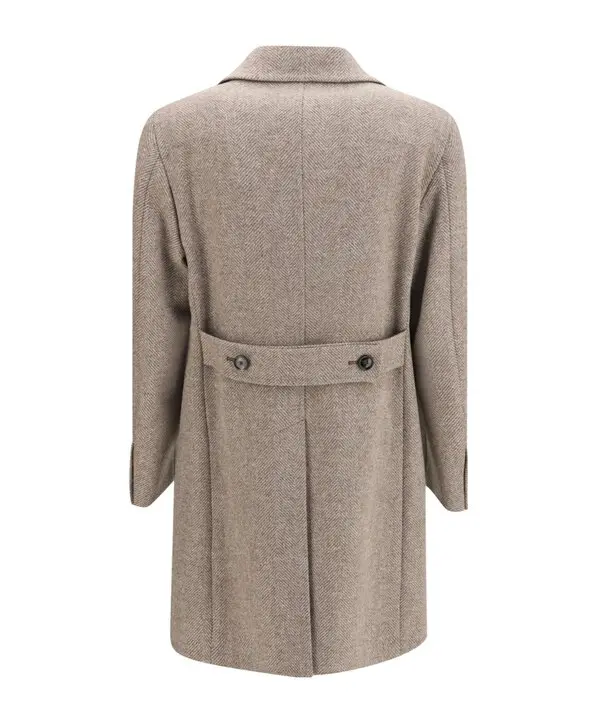 Tagliatore Chevron Double-breasted Coat