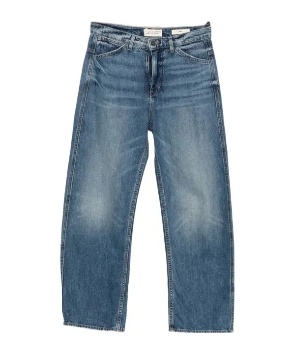 NILI LOTAN Faded-detail Denim Trousers