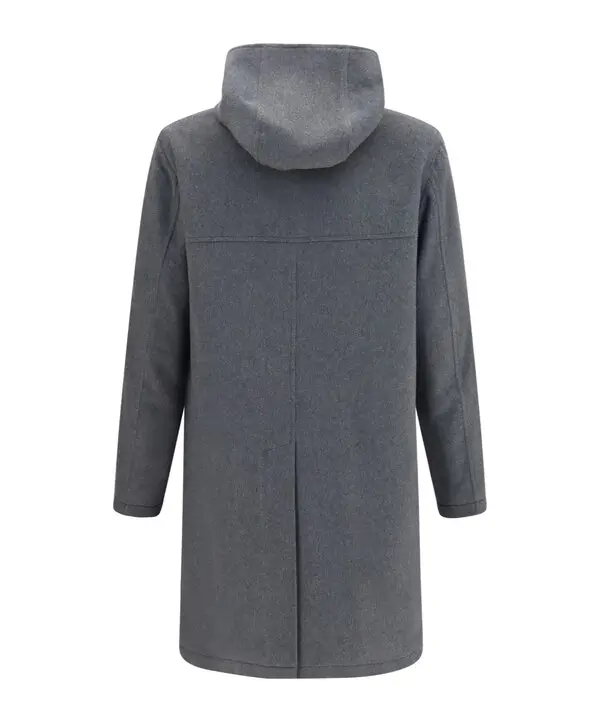 LARDINI Hooded Single-breasted Coat
