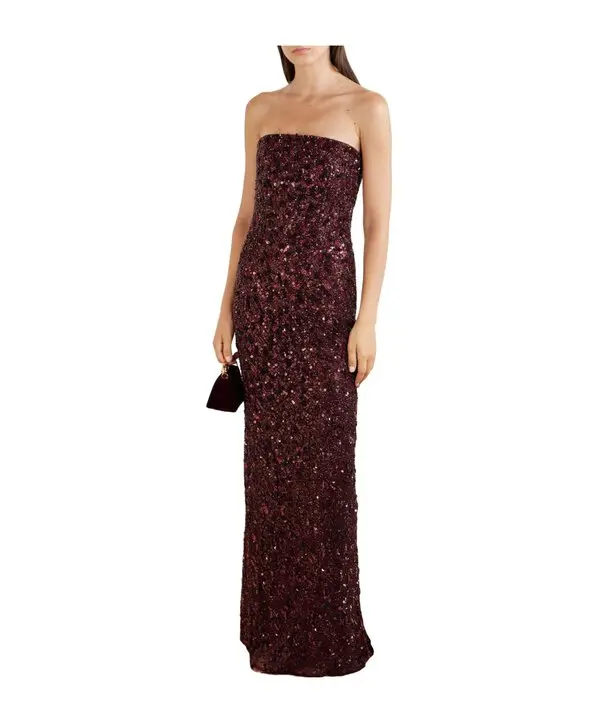 Jenny Packham Sirocco Sequined Tulle Gown