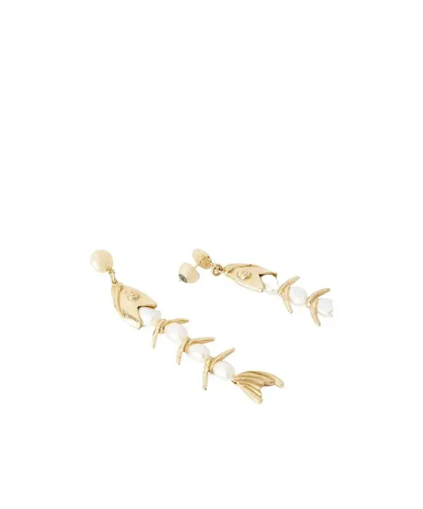 ALEMAIS Calypso Pearl Drop Earrings - Yellow