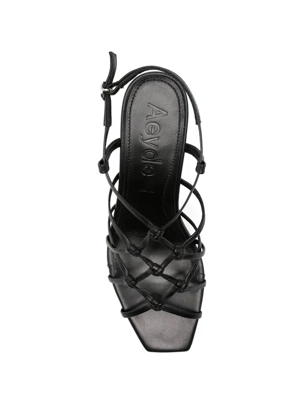 AeydĒ Acacia Nappa Leather Heel Sandals