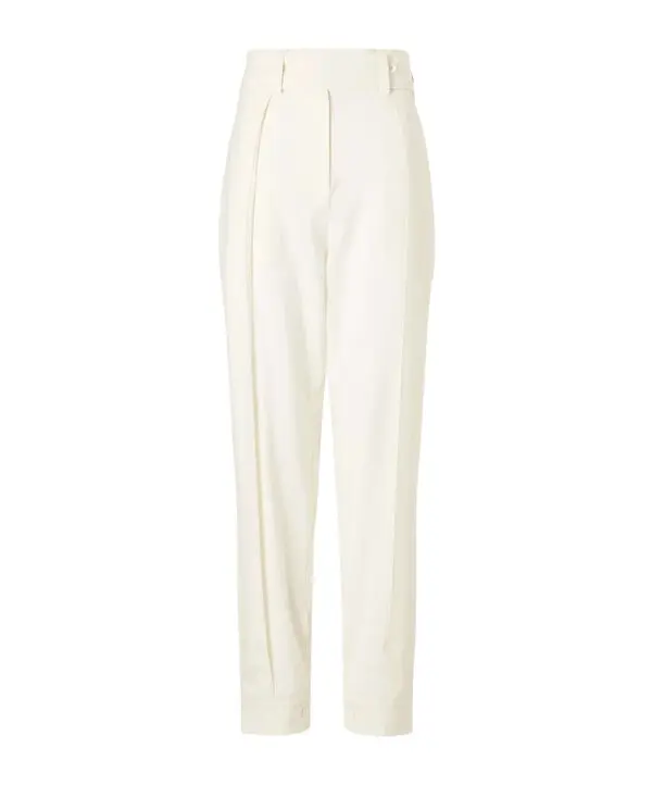 Sharon Wauchob Clio Belted Wool Straight-leg Pants