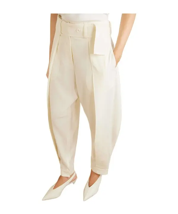 Sharon Wauchob Clio Belted Wool Straight-leg Pants